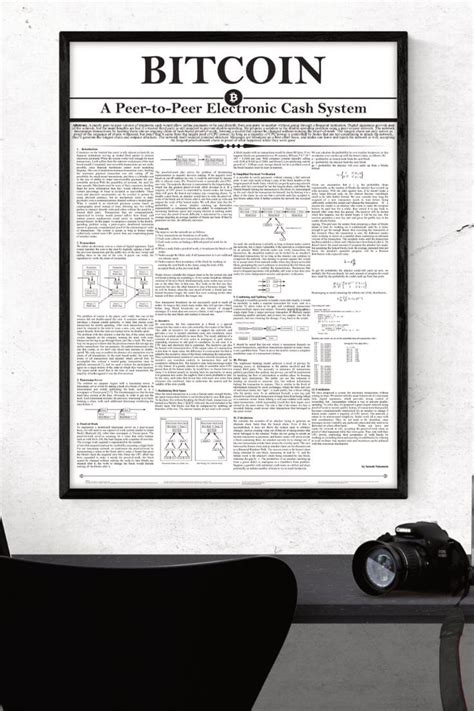 Bitcoin Poster Bild Krypto Whitepaper Poster Presentation Template
