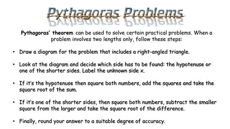 Solution 6 3 Applying Pythagoras Theorem In Real Life Situations