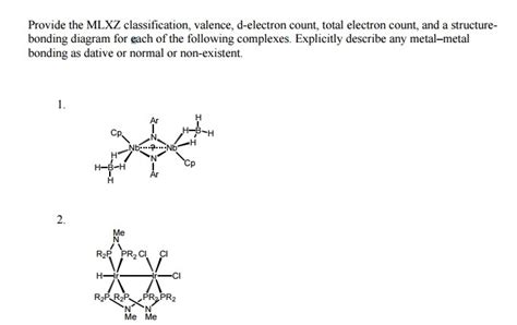 Provide The Mlxz Classification Valence D Electron