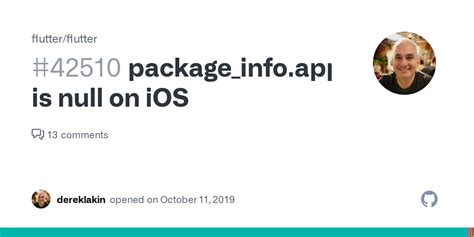 Package Info AppName Is Null On IOS Issue Flutter Flutter GitHub
