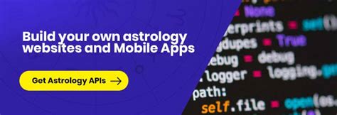 Free Astrology API Astrology Content For Websites Mobile Apps