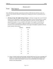 Ndn 21HW6 Docx OPRE 301 HW 6 Homework 6 Name Sally Nguyen Note The Following Questions