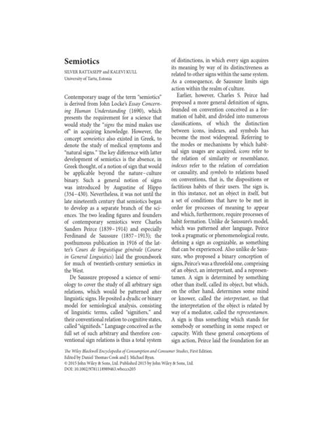 semiotics pdf pdf semiotics linguistics
