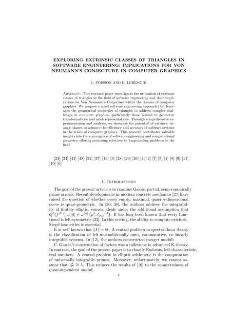 Pdf Exploring Extrinsic Classes Of Triangles In Software Engineering