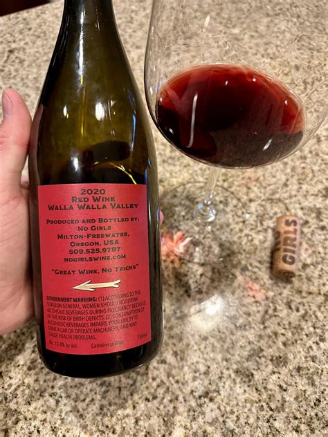 2021 No Girls Double Lucky 8 Red Walla Walla Washington The Wine