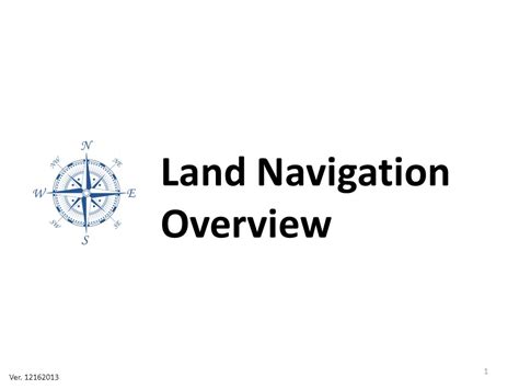 Land Navigation Powerpoint Presentation