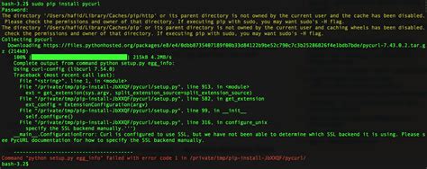 Install Pycurl After Mac Update To High Sierra Ssl Error Stack Overflow