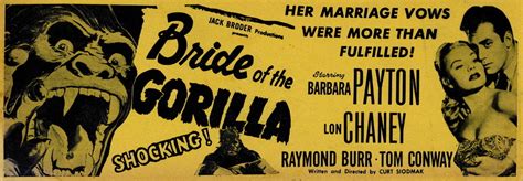 Monsters Forever • Bride Of The Gorilla 1951