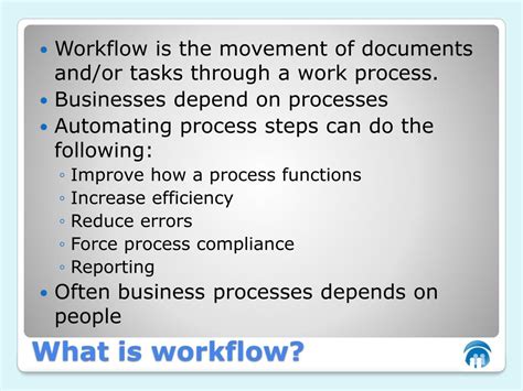 PPT Workflow And SharePoint PowerPoint Presentation Free Download ID 2934340