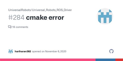 Cmake Error Issue UniversalRobots Universal Robots ROS Driver GitHub
