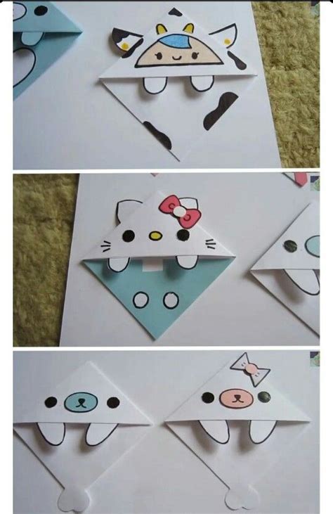 Diy Woodland Animals Origami Bookmarks Print Fold Artofit