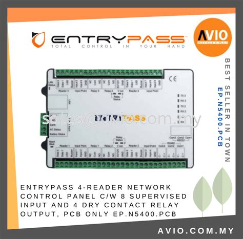 Entrypass Cw 8 Supervised Input And 4 Dry Contact Relay Output Pcb