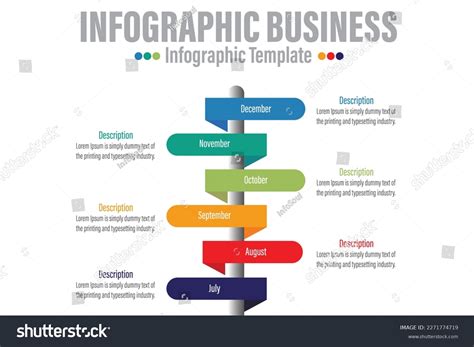 6 Steps Modern Timeline Diagram Calendar Stock Vector Royalty Free 2271774719 Shutterstock