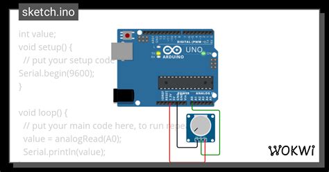 Read Potentiometer - Wokwi ESP32, STM32, Arduino Simulator