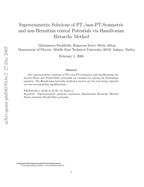 Pdf Exponential Type Complex And Non Hermitian Potentials In Pt