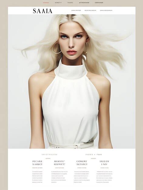 Premium AI Image Luxurious Web Layout With Custom Designs For Different Site Areas To Showcase