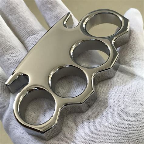 The King Solid Steel Classic Mirror Knuckle Duster Brass Knuckle