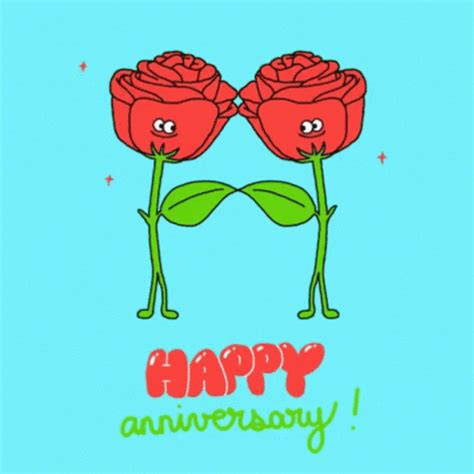 Funny Happy Anniversary Bread Cartoon Celebrating 