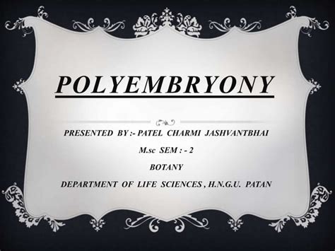 Polyembryony Pptx