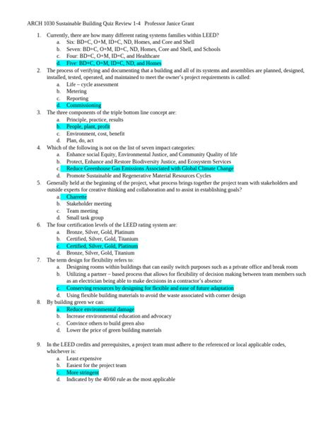 Assignment 3 Arch 1030 Pdf Green Building Sustainability