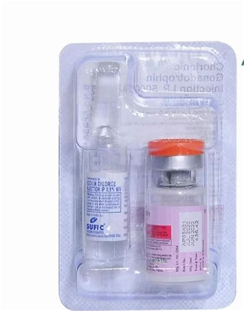 Hcg 5000 Iu Injection Packaging Type Vial Packaging Size 1 X 1ml At
