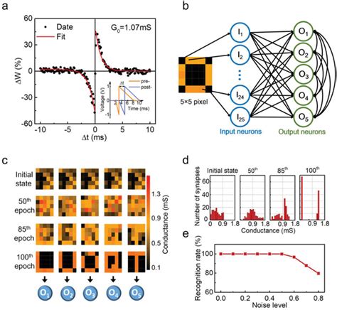 Unsupervised Learning With Ftj‐based Synapses A The Stdp Learning