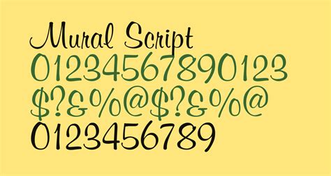 Mural Script Free Font What Font Is