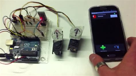 amarino and arduino and two servos youtube