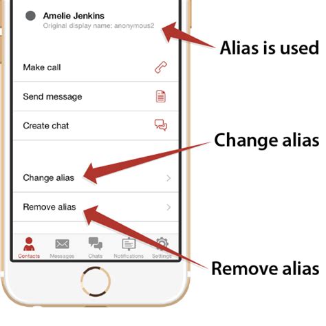 Aliases For Contacts