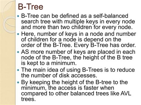 Data Structures Trees B Tree And Btreepptx