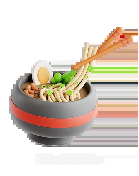 亚洲美食面条豚骨拉面三维立体设计素材blender源文件： 花瓣网