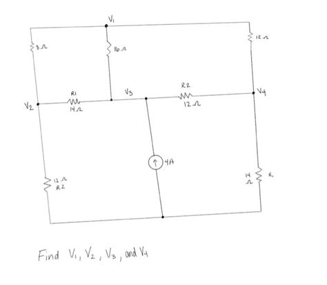 solved find v1 v2 v3 and v4