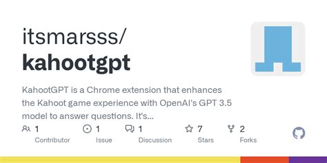 GitHub Itsmarsss Kahootgpt KahootGPT Is A Chrome Extension That