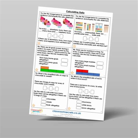 Year 6 Calculating Ratio Varied Fluency Resource Classroom Secrets