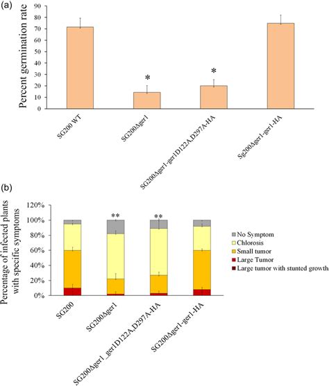 Germination Efficiencies Of Spores From Ger1 Mutants And Wild‐type U