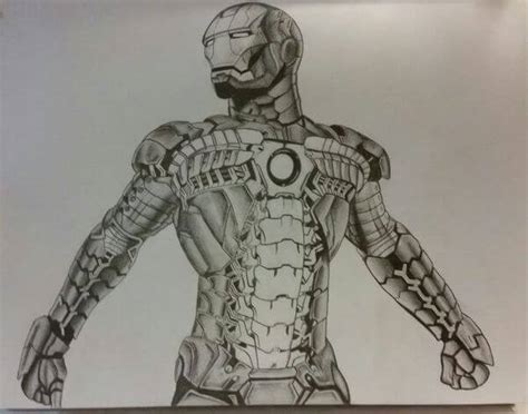 Los Mejores Dibujos De Iron Man Tony Stark A Lápiz