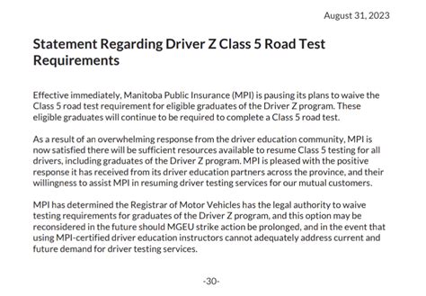 Mpi Reverses Its Decision To Waive Driver Testing Rwinnipeg