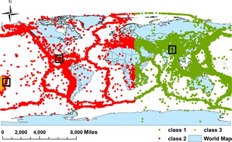 Visualization Map Of Global Earthquake Clusters With Magnitude≥4 Download Scientific Diagram