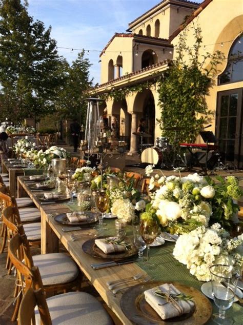 Tuscan Themed Anniversary Backyard Tuscan Dinner Party Tuscany