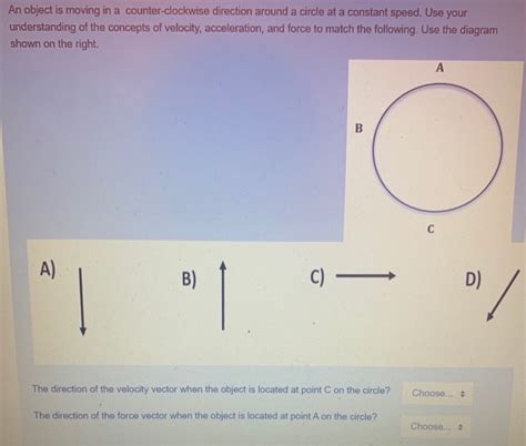 An Object Is Moving In A Counter Clockwise Direction Chegg