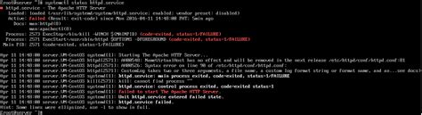 Apache Centos 7 Unable To Start D Service Stack Overflow
