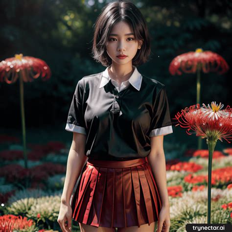 Realistic Version Girl Who Loves Her Spider Lilies Rnectarai