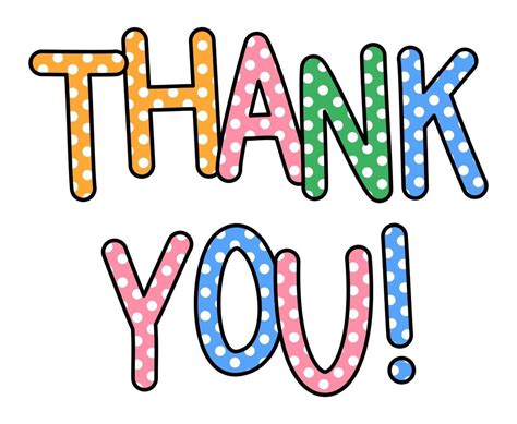 Thank You Polka Dot Expressive Text Title Greeting 3288175 Vector Art