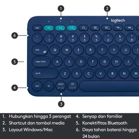 Jual Keyboard Logitech Bluetooth Multi Device K380 Original Garansi
