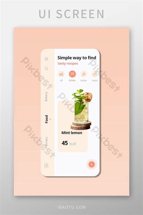 Food App Design Template Mobile UI Design UI PSD Free Download Pikbest