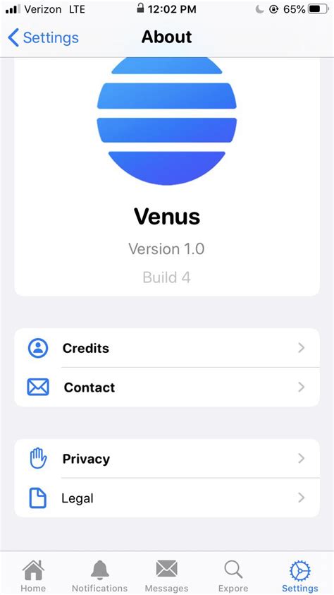 inconsistent font in settings page r venusapp