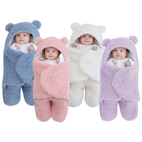 Saco De Dormir Bebe Ursinho Com Sherpa Inverno Menina E Menino
