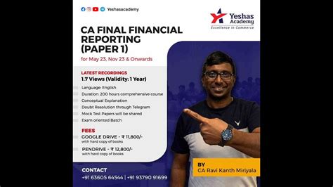 Ind As 109 Financial Instruments Day 1 Class Ca Final Ca Ravi