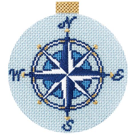 Blue Compass Kit Needlepointcom