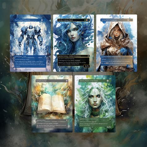 Mtg Proxy Deep Clue Sea Commander Precon Upgrade Pack